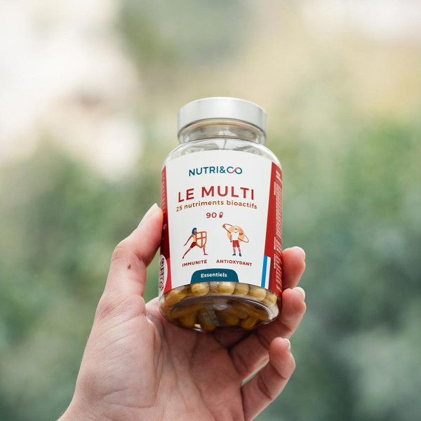 Multivitamines en gélule : 14 vitamines 3 minéraux hautement bioactifs
